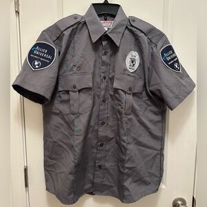Shirts | Mens Allied Universal Security Services Grey Short Sleeve ...